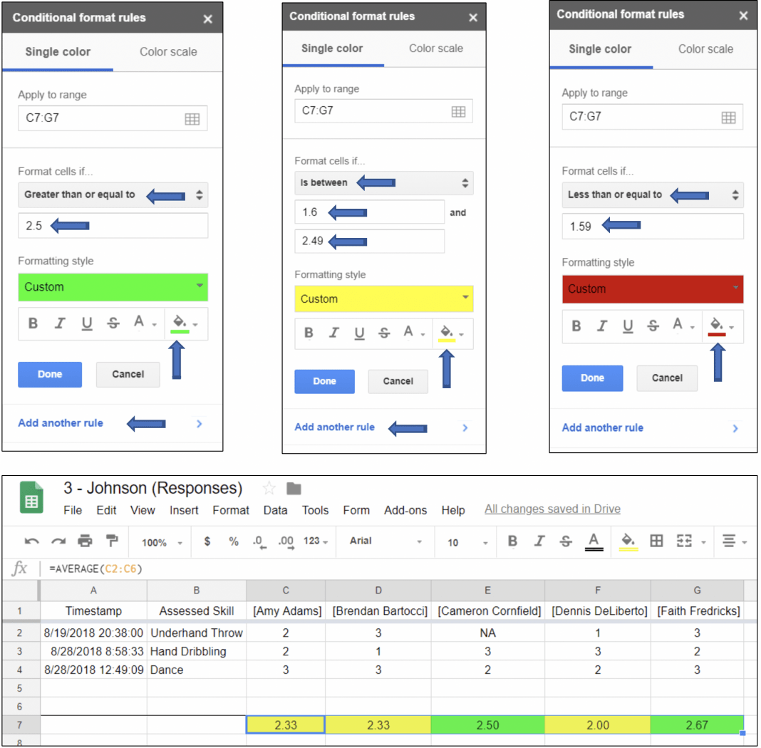 Using Google Forms for Physical Education Skill Assessment