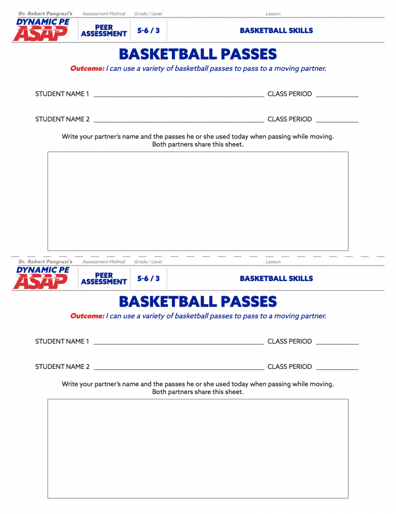 Formative Assessment Examples with Dynamic PE ASAP | PE Blog