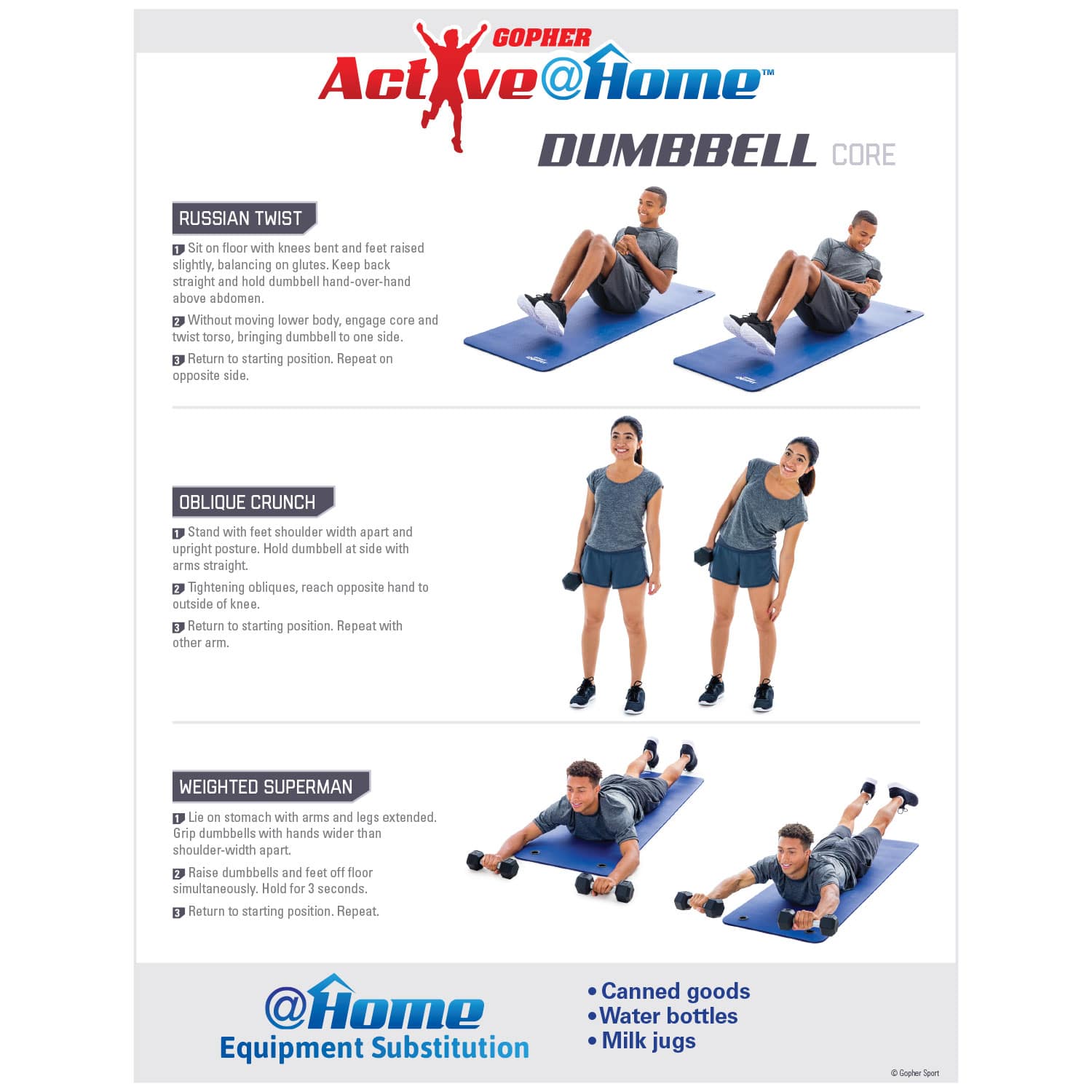 Active@Home: 9 Dumbbell Exercises with Equipment Substitutions
